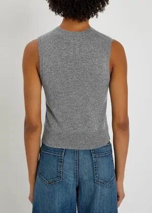NILI LOTAN Cashmere Round-neck Vest