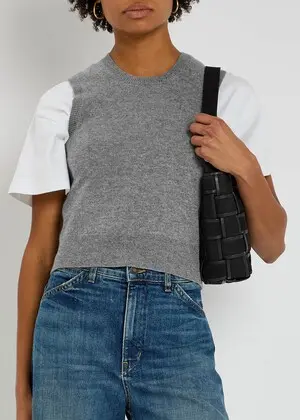 NILI LOTAN Cashmere Round-neck Vest