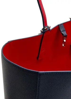 CHRISTIAN LOUBOUTIN Cabata Small Leather Tote - Navy