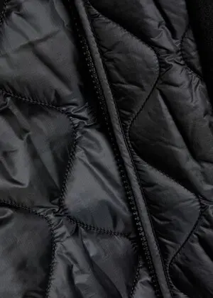 Moncler Avoine Panelled Wool Jacket - Black