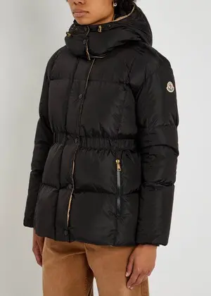Moncler Quilted Hooded Jacket - Black