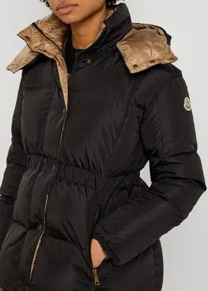 Moncler Quilted Hooded Jacket - Black