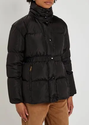 Moncler Quilted Hooded Jacket - Black