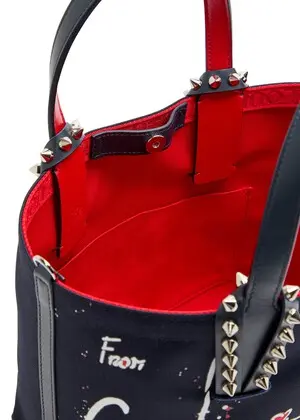 CHRISTIAN LOUBOUTIN Cabata Mini Canvas Tote