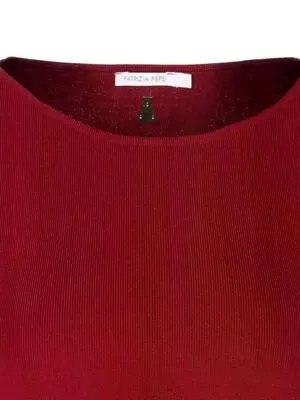 Patrizia Pepe Ribbed Belt-detail Sweater