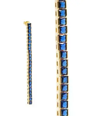 IZABEL DISPLAY Square Stone Linear Earrings