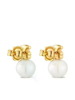TOUS Logo Bear Stud Earrings