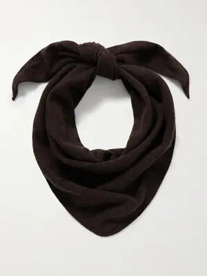 THE ROW Leomine Cashmere Scarf - Brown