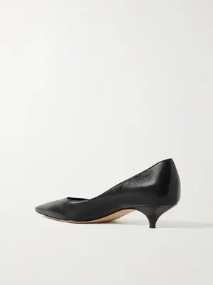 THE ROW Liisa Kitten Two Leather Pumps