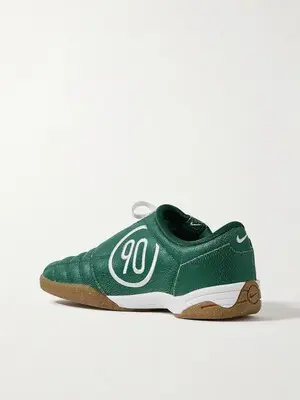 Nike Total 90 Cracked-leather Sneakers - Green