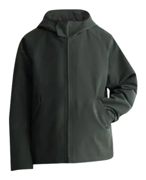 Cos Technical Cotton Hooded Jacket - Green