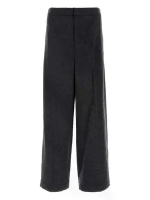 JIL SANDER Flannel Wide Leg Trousers