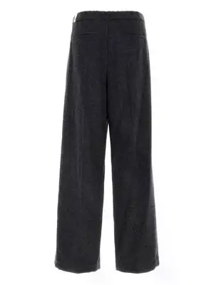 JIL SANDER Flannel Wide Leg Trousers