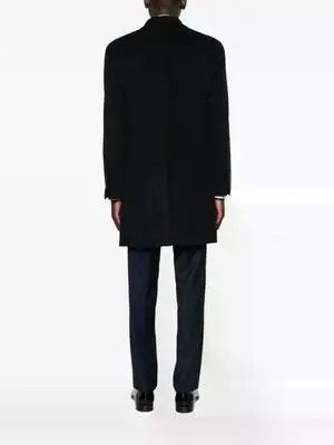 Tagliatore Front-button Wool Coat - Blue