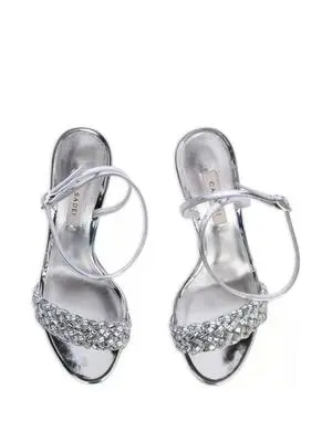 Casadei 80mm Julia Embellished Ankle-strap Sandals
