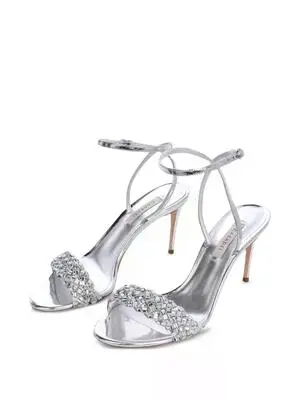 Casadei 80mm Julia Embellished Ankle-strap Sandals