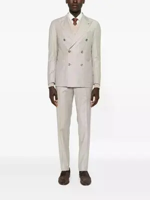 Tagliatore Pinstripe Double-breasted Suit - Neutrals