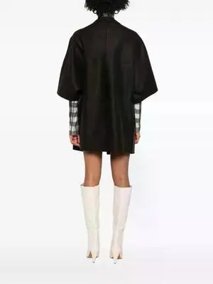 Harris Wharf London Short-sleeve Collared Coat