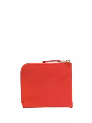 Comme Des Garçons Zip-up Leather Wallet