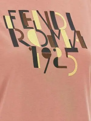 Fendi Embroidered T-shirt - Pink