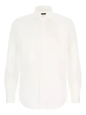 BARBA NAPOLI Long-sleeve Button-cuff Shirt - Neutrals