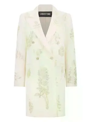 Libertine Floral-print Double-breasted Coat