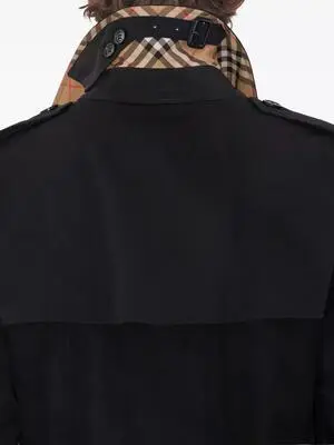 Burberry Double-breasted Belted Trench Coat - Black