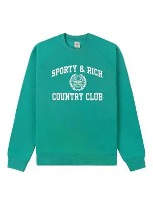 SPORTY & RICH Graphic-print Crew-neck Sweatshirt