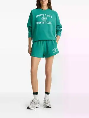 SPORTY & RICH Graphic-print Crew-neck Sweatshirt