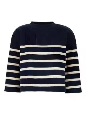 Max Mara Striped Rib-knit Sweater