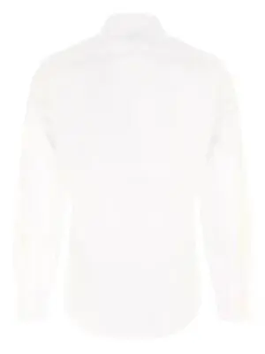 BARBA NAPOLI Long-sleeve Button-down Shirt - White