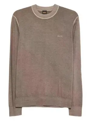 BOSS Crew-neck Virgin Wool Sweater