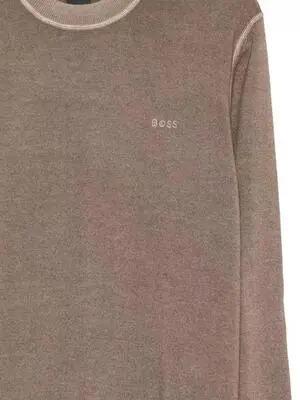 BOSS Crew-neck Virgin Wool Sweater
