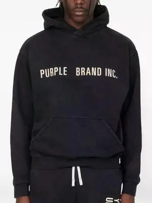 PURPLE BRAND Artifact Diamond-pattern Hoodie
