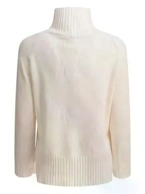 KANGRA High-neck Cashmere Sweater - Neutrals