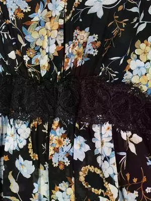 Ermanno Scervino Floral Lace-trimmed Mini Dress