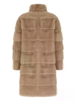 OLIVIA V Horizontal-panel Fur Coat