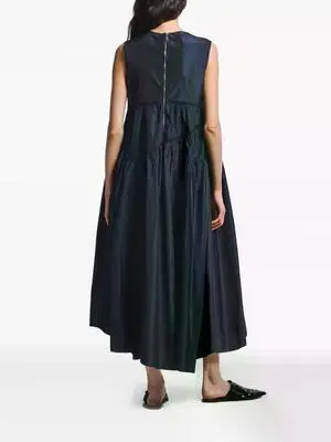 High Asymmetric V-neck Dress