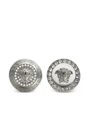 Versace Medusa Stud Earrings - Silver