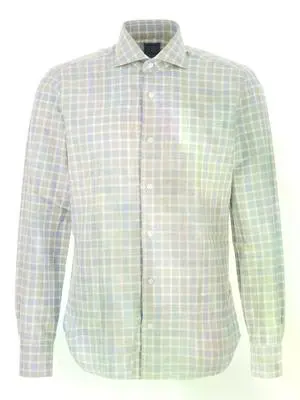 BARBA NAPOLI Checked Button-down Shirt