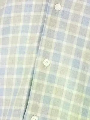 BARBA NAPOLI Checked Button-down Shirt