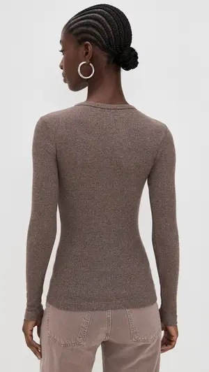 AGOLDE Delphi Slim Tee - Ceramic