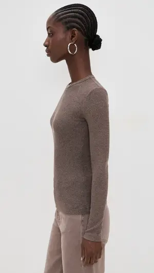 AGOLDE Delphi Slim Tee - Ceramic