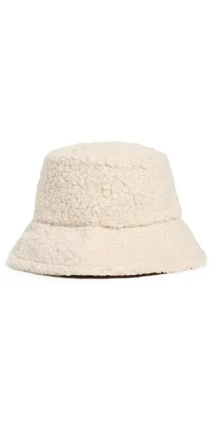 Hat Attack Sherpa Reversible Bucket Hat - Natural