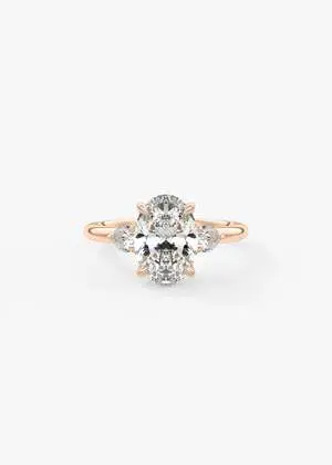 FRANK DARLING Royale Three Stone Engagement Ring - Yellow Gold