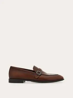 FERRAGAMO Gancini Loafer - Brown