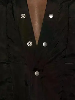 Rick Owens V-neck Satin-finish Shirt