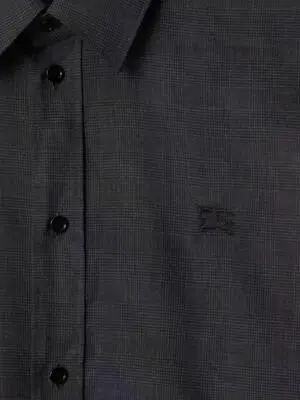 Burberry Checked Embroidered Shirt
