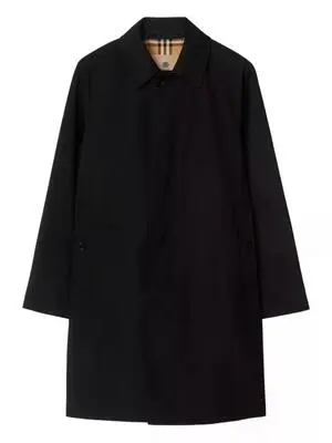 Burberry Mid-length Camden Heritage Car Coat - Black