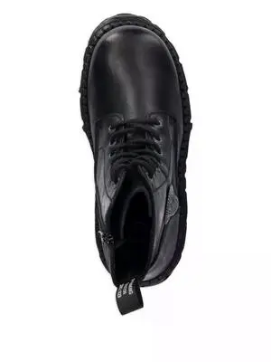 NEW ROCK 100mm Platform Lace-up Boots